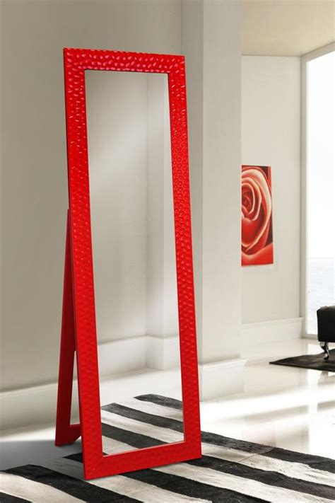 Дзеркало підлогове в червоному кольорі 1900х600 мм — ціна 6890 грн у каталозі Дзеркала Купити