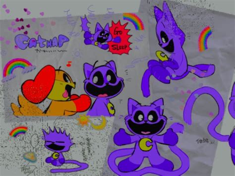 Catnap💜 Poppyplaytime Smilingcritters Cat Nap Poppy Drawing Cute
