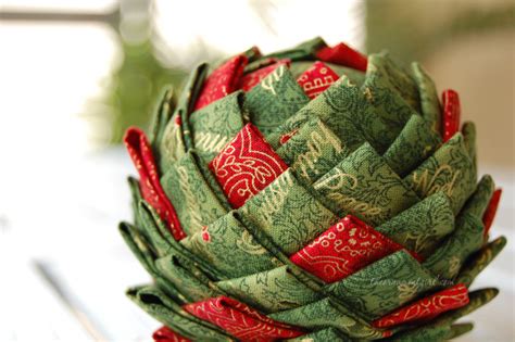 How To Make A Quilted Fabric Pinecone Ornament The Ornament Girl
