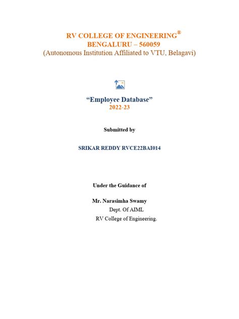 Srikar Report Pdf Databases Programming