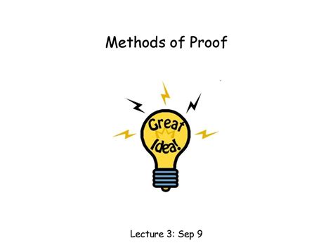Methods Of Proof Lecture Docsity