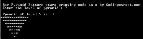 c program to print pyramid pattern of numbers 1 to 10 free math