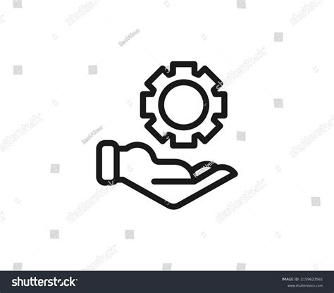 Gear Icon Concept Modern Outline High Stock Vector Royalty Free Shutterstock