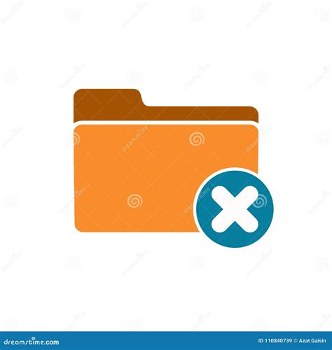Cancel Close Delete Exit Folder Logout Remove Icon Stock Vector