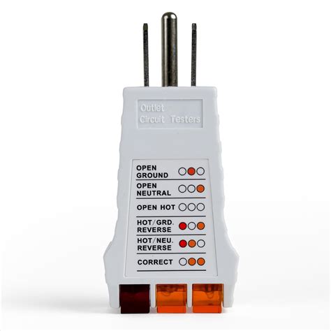 Klein Tools Rt110 Outlet Tester Ac Electrical Receptacle Tester For North American Outlets