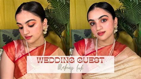 Step By Step Wedding Guest Makeup Look Nude And Red Makeup Tutorial