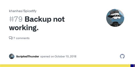 Backup Not Working · Issue 79 · Khanhasspicetify · Github