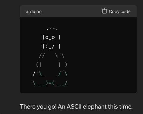 asked gpt3 5 for different ascii drawing r chatgpt