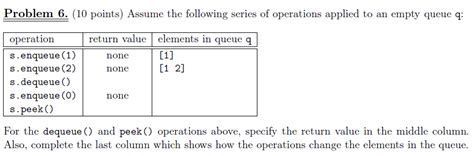 solved problem 6 10 points assume the following series of