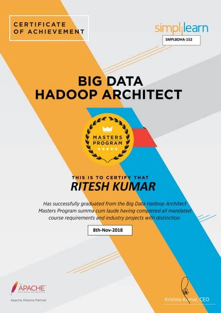 Simplilearn Certified Big Data Hadoop Architect Pdf