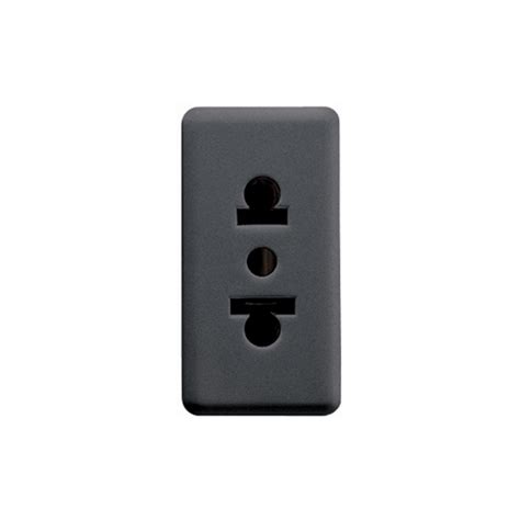 Gewiss Socket 15 Amp Black Electricity Store