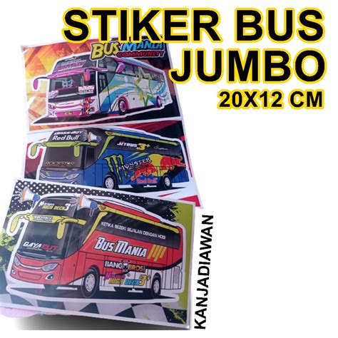 Jual Stiker Basuri Bus Mania Ukuran Besar Shopee Indonesia