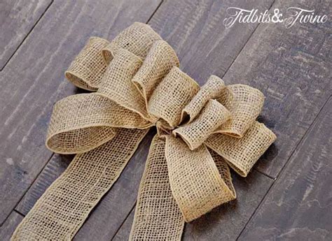 31 Interesting Diy Burlap Bow Tutorials