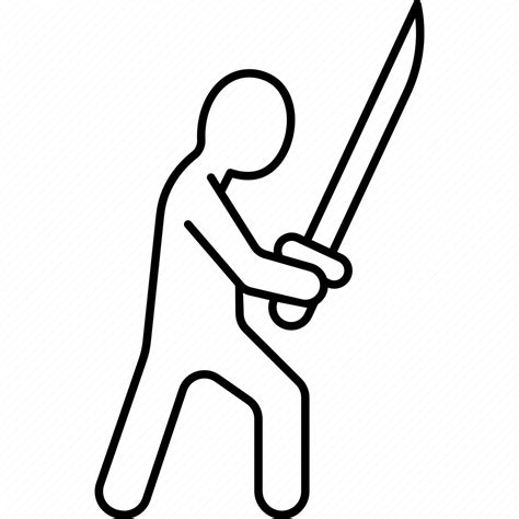 Sword Fight Stand Japanese Traditional Icon Download On Iconfinder
