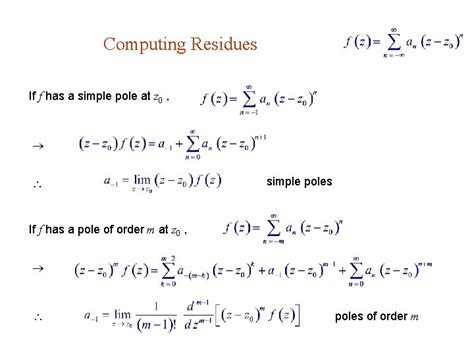 Calculus Of Residues Residue Theorem A