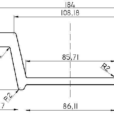 Shape And Dimensions Of The Analysed Flange Download Scientific Diagram