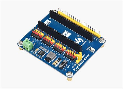 Servo Driver Module For Raspberry Pi Pico 16 Ch Outputs 16 Bit