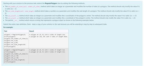 Solved Design A Class Named Regularpolygon To Represent An