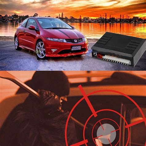 자동차 경보 시스템 도어 중앙 잠금 장치 원격 제어 트렁크 릴리스 버튼 범용 2 리모컨 포함원격 조종 Aliexpress