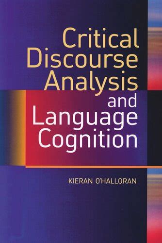 Critical Discourse Analysis And Language Cognition Pdfepub Version