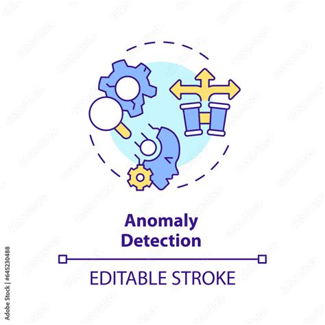 2d Editable Anomaly Detection Icon Representing Ai Ops Isolated Vector Multicolor Thin Line