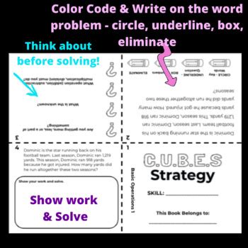 CUBES Method For Word Problems FREEBIE By Teaching Mini People TpT