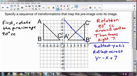 what is a sequence of transformations math
