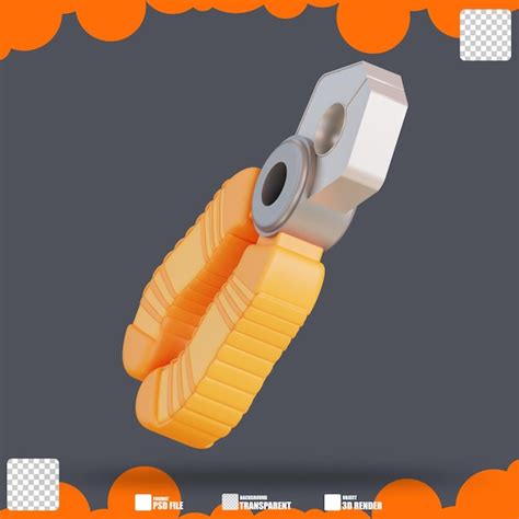 Premium Psd 3d Illustration Combination Pliers 2