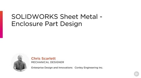 Pluralsight Solidworks Sheet Metal Enclosure Part Design Cg Persia