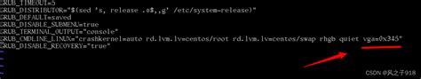 centos7 如何设置命令行窗口（console 分辨率 centos如何设置命令行分辨率 csdn博客