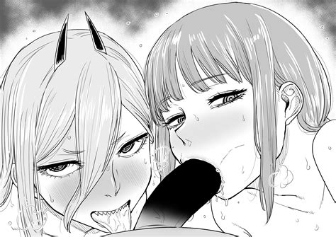 Makima And Power Chainsaw Man Drawn By Kaiman Garupan Danbooru