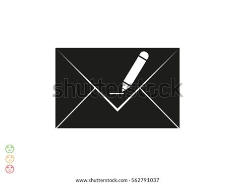 Cover Letter Sign Symbol Vector Illustration Stock Vector Royalty Free
