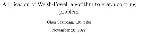 Github Mariotxapplication Of Welsh Powell Algorithm To Graph