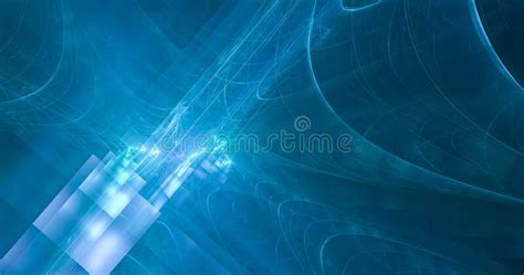 Abstract Shapes From Fractal Textures Frsctal Art Stock Illustration