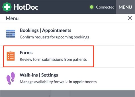 how to process form submissions in the sidebar hotdoc support