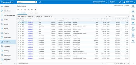 The So Salesorder Generic Inquiry Displays An Error Upon View Inquiry Action Community