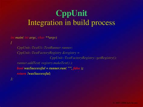 Cppunit Using Introduction Ppt