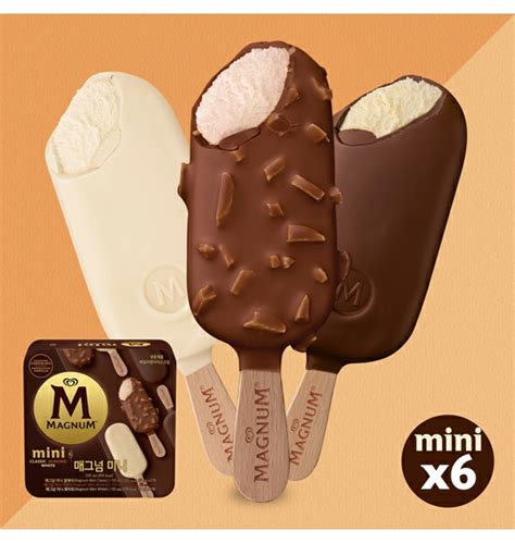 매그넘 아이스크림 인기상품 미니 1box 6팩 36개 티몬