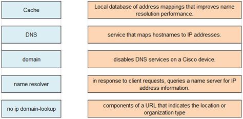 Drag And Drop The Dns Lookup Components From The Left Onto The Functions On The Right