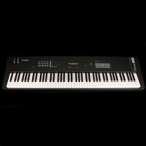 Black Yamaha Mx88bk 88 Key Weighted Action Piano Synthesizer For According To Software At