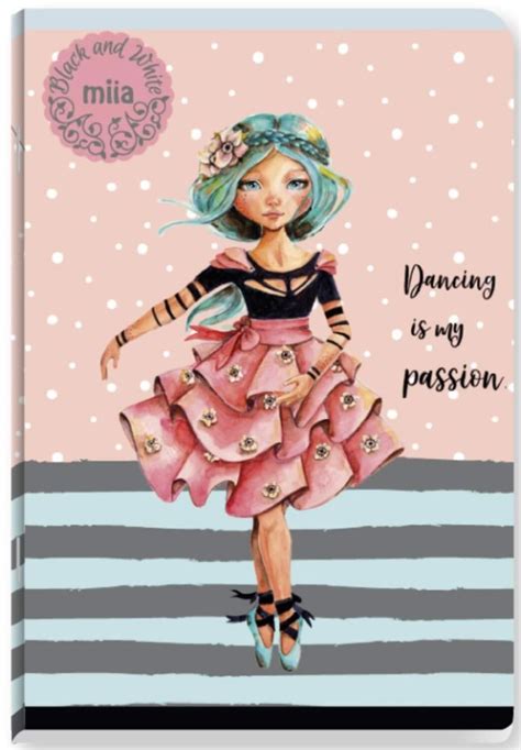 Комплект от 10 тетрадки Blackandwhite Miia А5 40 листа тесни и широки редове асортимент