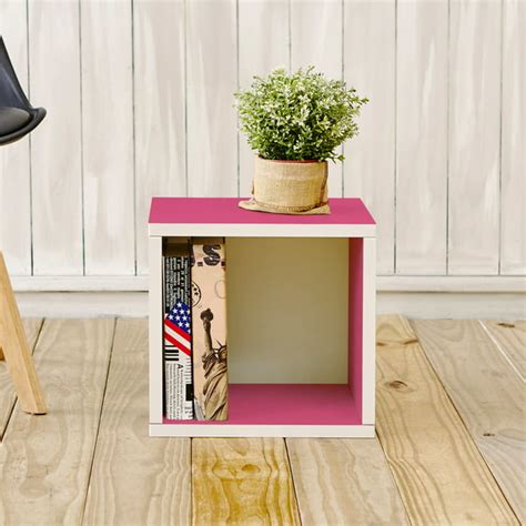 Way Basics Eco Stackable Storage Cube And Cubby Organizer Pink