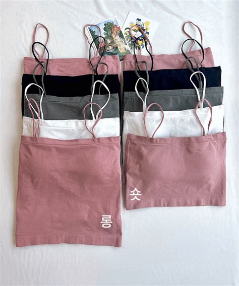 ️당일출고 ️롱 숏 캡내장 나시탑 패드 레이어드 나시 이너 크롭 브라탑 브라렛 노와이어 스포츠브라 에이블리