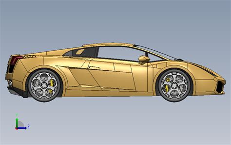 跑车模型gallardo Solidworks 2012 模型图纸下载 懒石网
