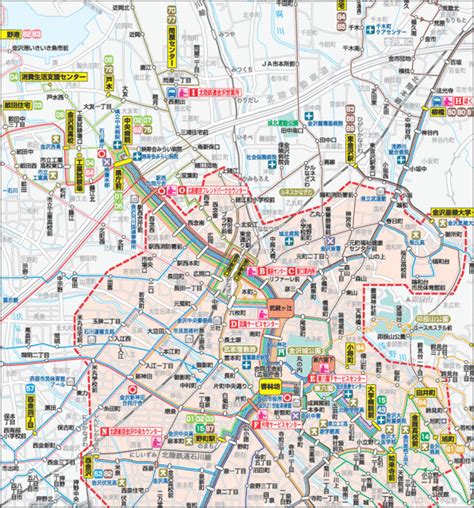 金沢北鉄バス 路線図 金沢市内バスマップ Westchester United