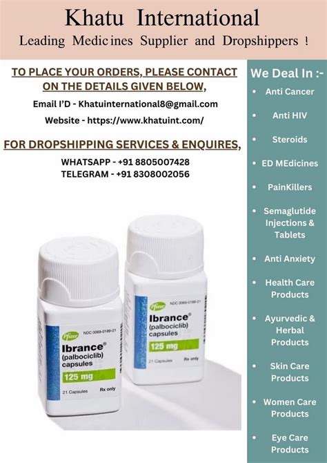 Ibrance Palbociclib Capsules At Rs 69948bottle Ibrance Tablets In