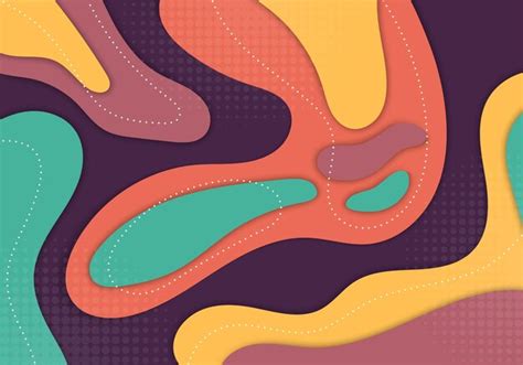 Premium Vector Abstract Colorful Artwork Doodle Template Design Decorative Minimal Overlapping