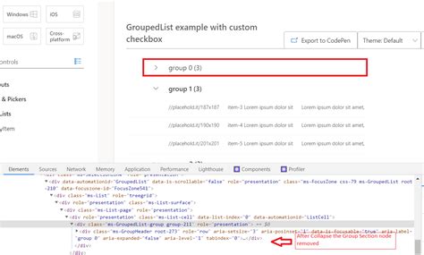 Can We Prevent Not To Load GroupedListSection On Collapse Can We Make Behaviour Like Hide And