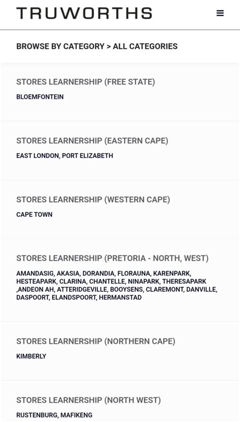 Truworths Stores Learnership Jobspress