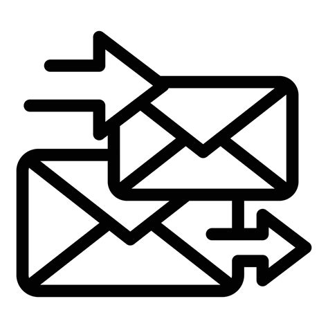 Postal Envelope Icon Outline Style 15646034 Vector Art At Vecteezy